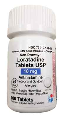 Loratadine 10mg Non-Drowsy Allergy Relief 100 tabs Granules ...