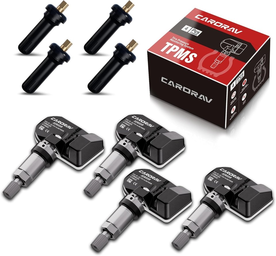 TPMS Sensor GM, 4-Pack Tire Pressure Monitoring System Sensor ...