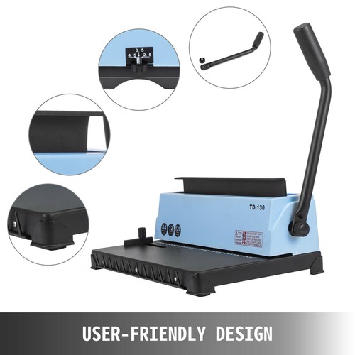 A4 Manual Coil Binding Machine Metal Paper Binder Binding and Punching ...