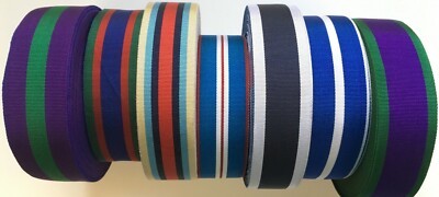 Full Size British Military Medal Ribbons Various campaigns 6" lengths ...