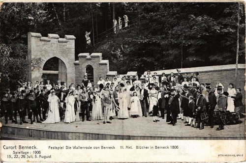 CPA AK BAD BERNECK IM FICTELGEBIRGE Festspiel Die Wallenrode GERMANY ...