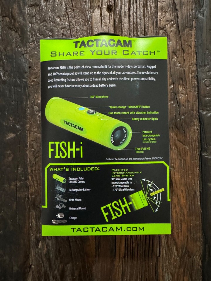 Tactacam Fish-I Camera Package - Model TA-5-FP HD Camera 850596007286 ...