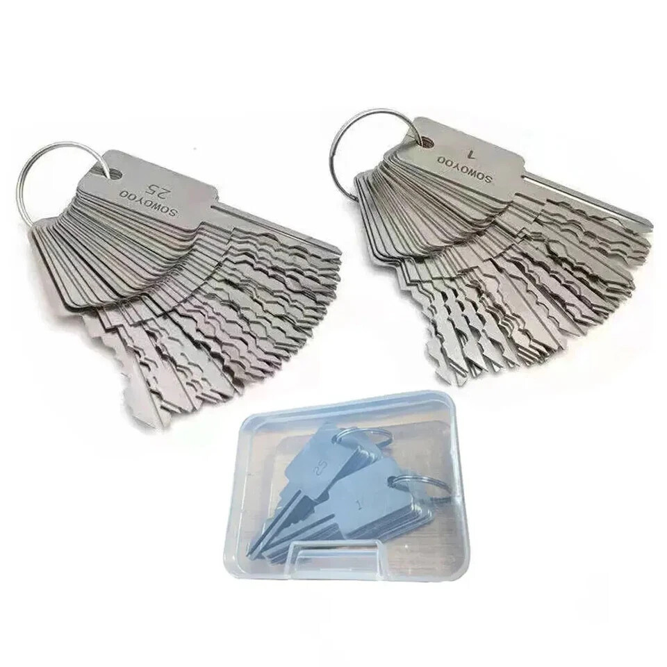 48 In 1 Locksmith Tools Lock Keys Set for Bull Head Lock for S Groove ...