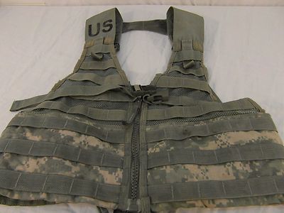 USGI US Army Issue Molle II ACU PATTERN LBV Adjustable Load Bearing ...