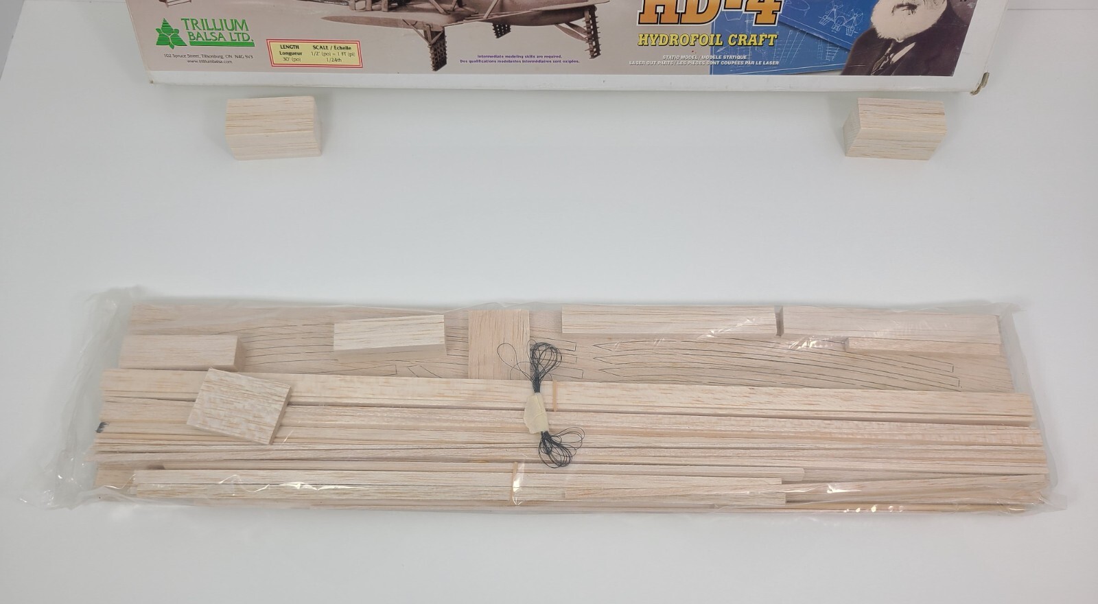 Trillium Balsa ALEXANDER GRAHAM BELL'S HD-4 Hydrofoil Watercraft Boat ...