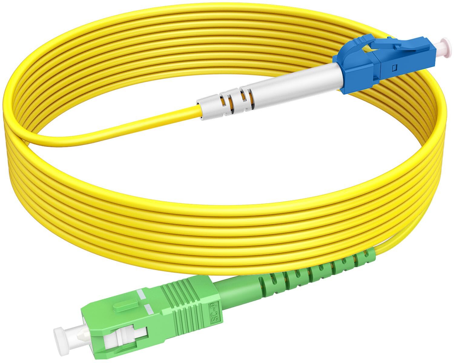 LC/UPC to SC/APC Fiber Path Cable 0.5m/1.64ft OS2 LC to SC Single Mode ...