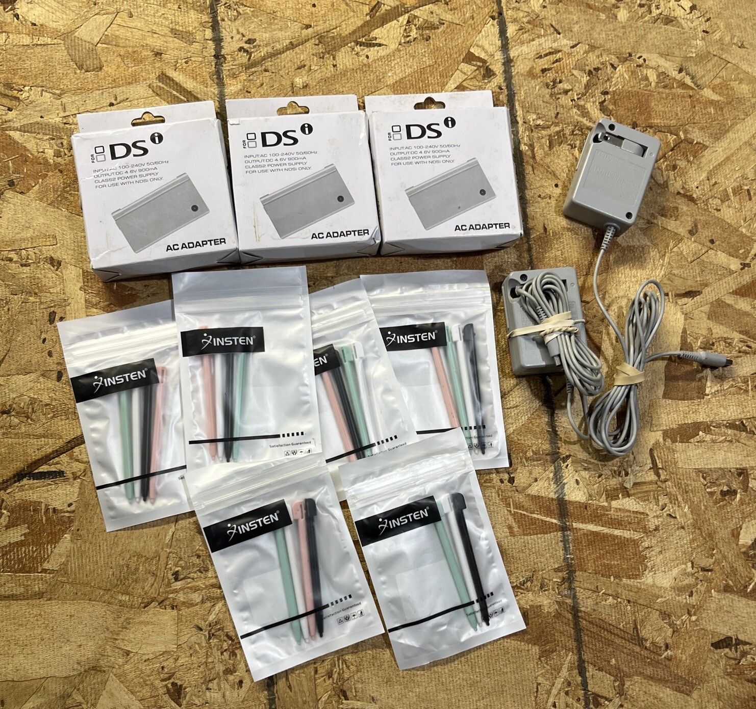 Lot Of Nintendo DSi Power Ac Adapter & Stylus Pens | eBay