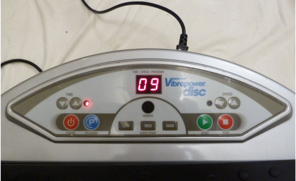 Vibrapower Disc Vibrating Plate with resistance bands remote control ...