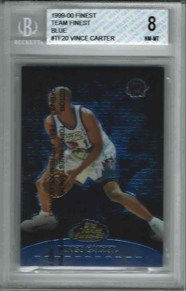 1999-00 Topps Finest - Team Finest Blue #TF20 Vince Carter /1500 for ...
