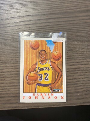 Earvin Johnson FLEER 91 Basketball Card | eBay