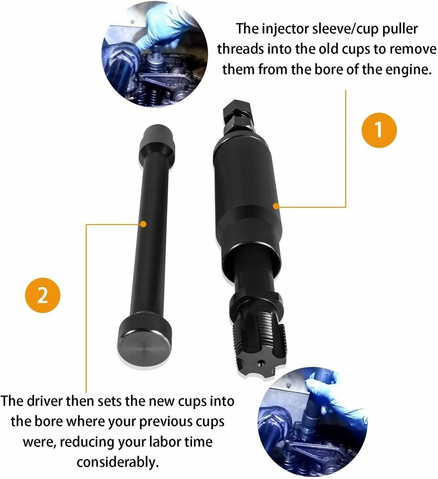 For CAT Caterpillar 3126B C7 C9 Injector Sleeve Cup Removal Tool ...