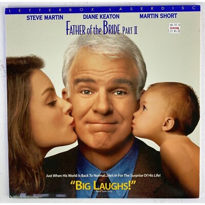 Father of the Bride Part II Laserdisc Steve Martin Diane Keaton Martin ...
