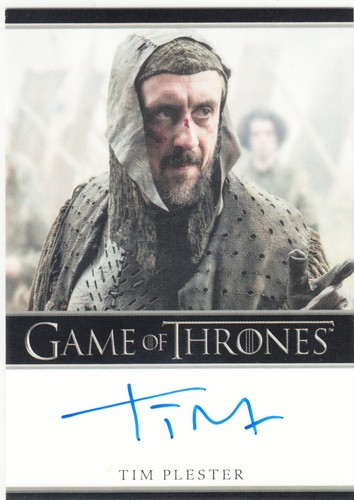 Game of Thrones Season 7 Auto Autograph Tim Plester as Walder Rivers VL ...