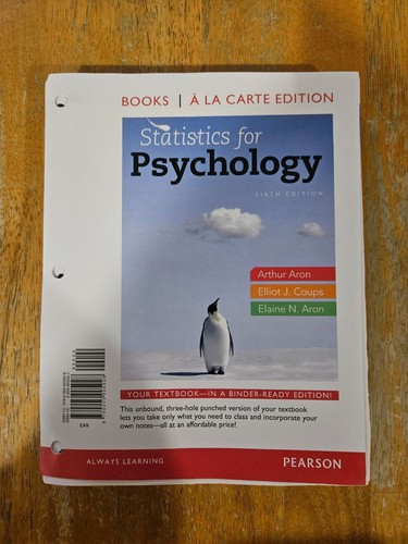 Statistics for Psychology, 6th Edition 9780205905928| eBay