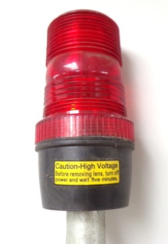 TOWER STROBE LIGHT, 2ERP4, RED, 120 VAC, .08 AMP, 50/60 HZ, TYPE 4X ...