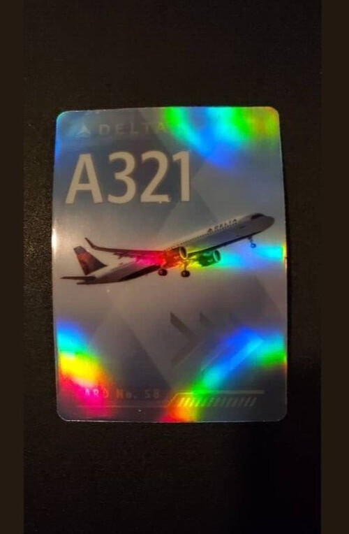 (Read Disc) Delta Trading Cards: -60 Total-. 34 A321s, 10 A330s, 6 ...