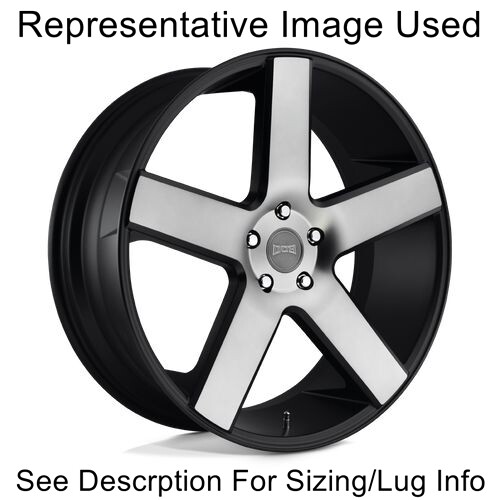 DUB 1PC S116300077+30 S116 Baller 30"x10" Wheel Matte Black Double Dark ...
