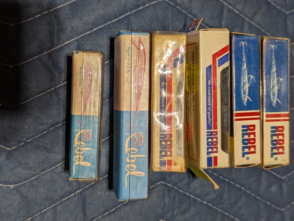 Large Mixed Lot of Empty Vintage Fishing Lure Boxes - 54 Total | eBay