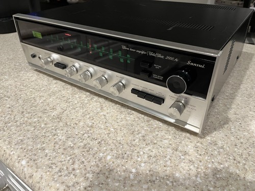 SANSUI 2000A stereo receiver serviced/Super Clean/Lights On Mod/40 ...
