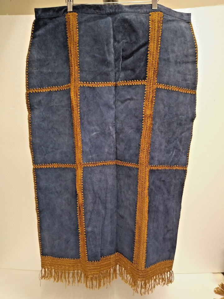 NWTS, lew magram collection "Jacket & Skirt" Size 24W, Blue Suede ...