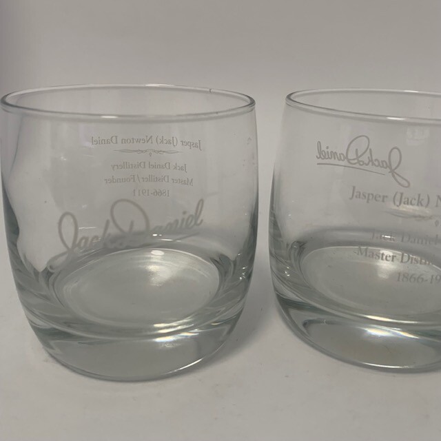 Jack Daniels Low Ball Distillery Glasses Jasper Newton Daniel Founder ...