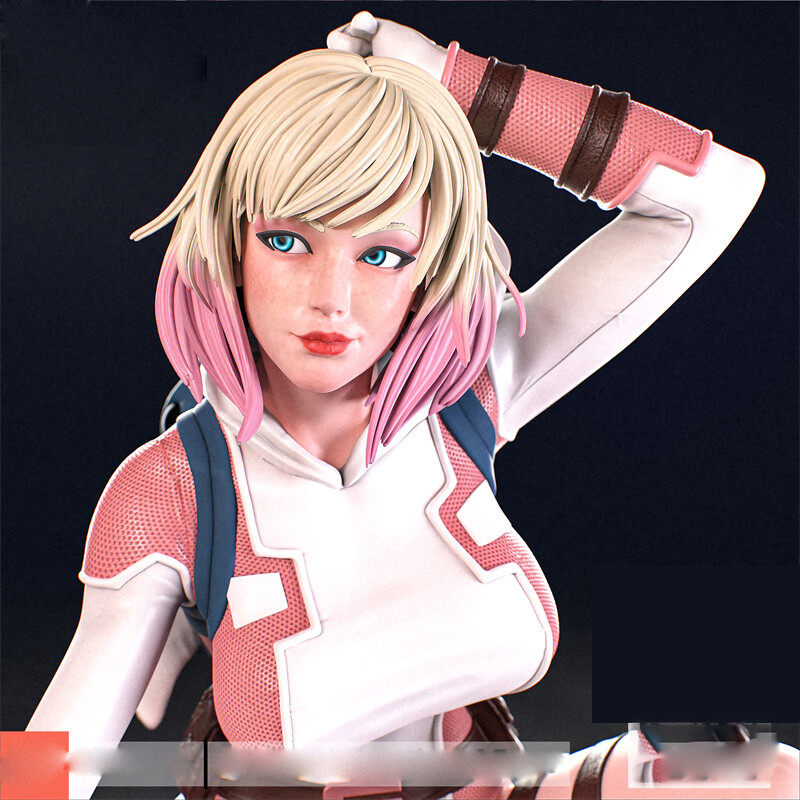 Gwenpool 1/8 1/6 1/4 3D print figure Model Kit Unpainted Unassembled ...