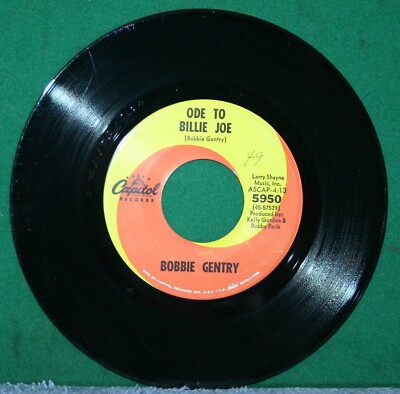 45 RPM Record - Bobbie Gentry - Ode To Billie Joe & Mississippi Delta ...