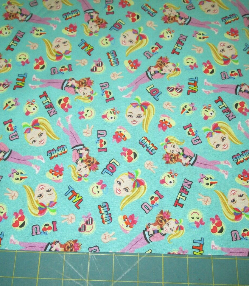 JOJO SIWA FRIENDS ARE MAGIC EMOJI FABRIC - BY THE YARD | eBay
