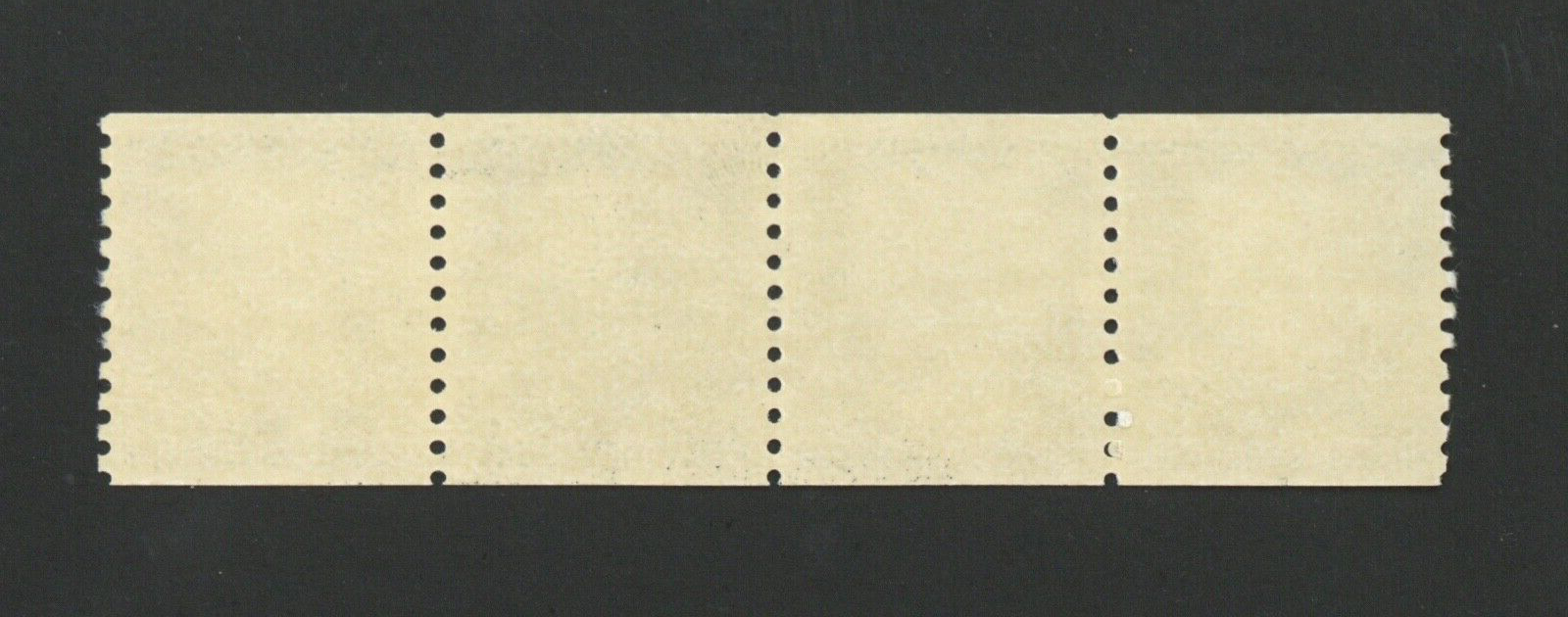 US EFO STAMPS SC#1401 6¢ "CRYING EISENHOWER" INK SMEAR STRIP OF 4 MNH ...