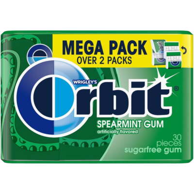 Orbit Spearmint Mega Pack, 2.011 oz, 8 Packs per Case | eBay