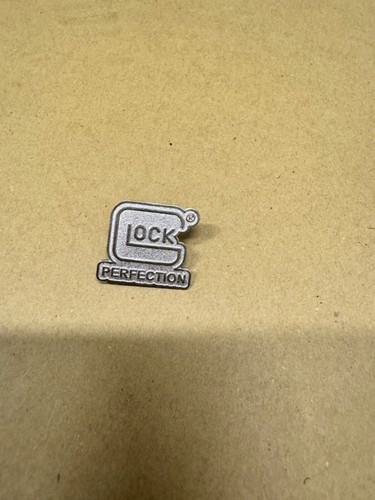 Glock Perfection lapel pin silver color 1” new for hat jacket range bag ...