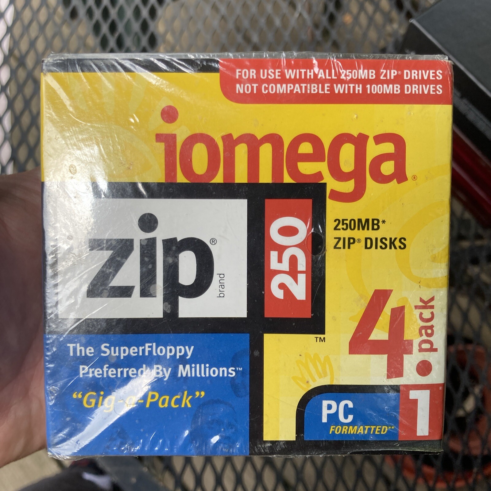 Iomega ZIP disks 250MB Factory Sealed Pack of 4 Disks | eBay