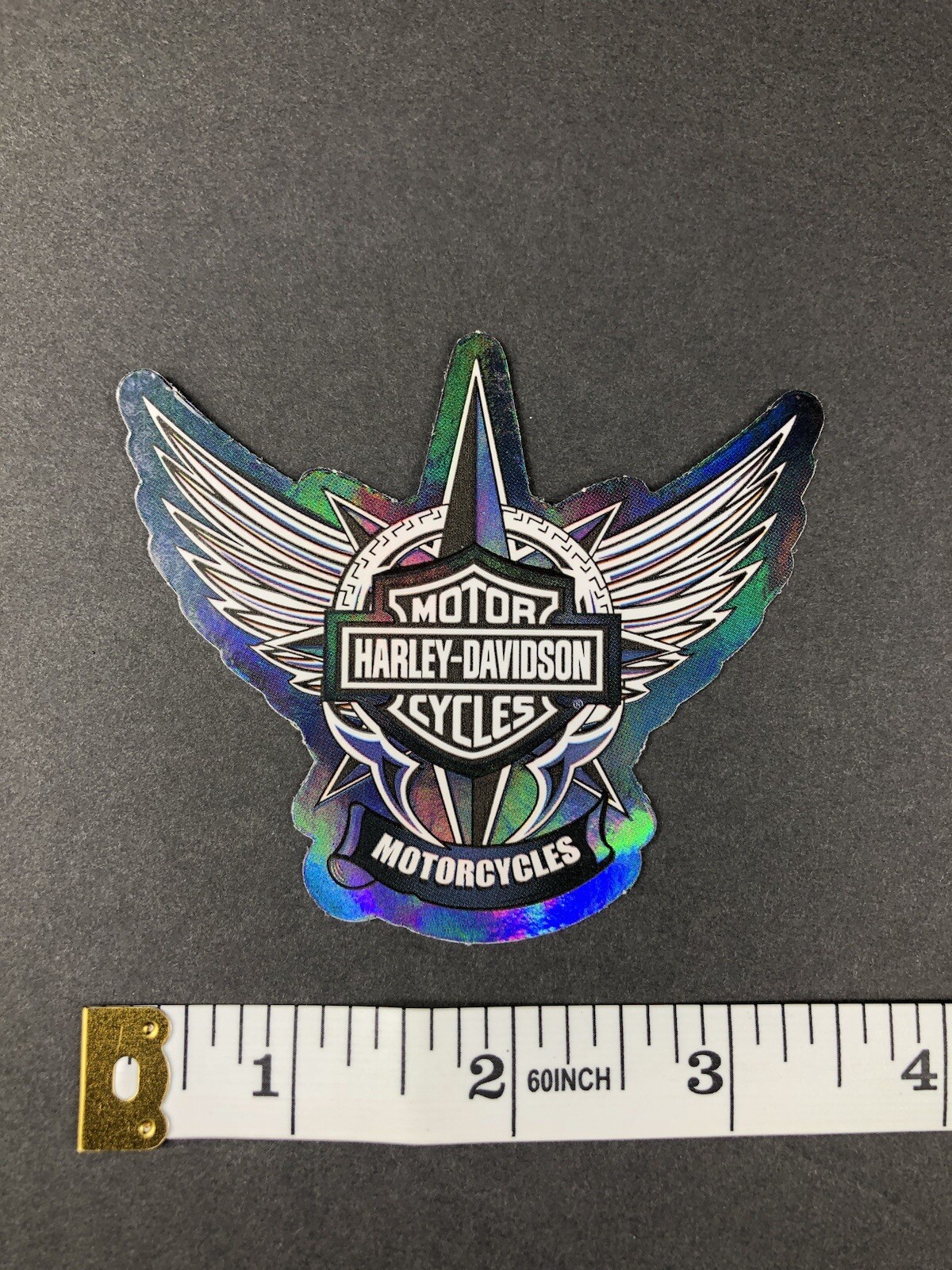 Harley Davidson Wings Sticker Motorcycles Holographic Decal Logo 3.5 ...