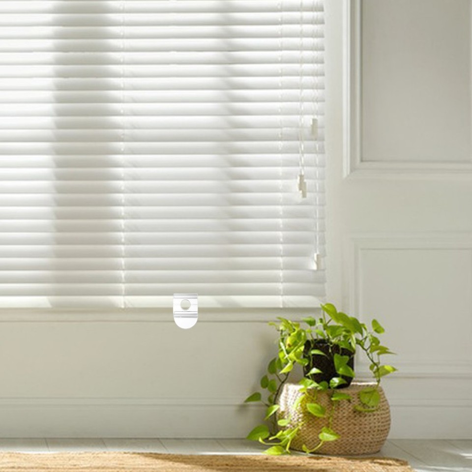 4 Pcs Clear Cordless Blind Handles For Pleated Shades Bottom Rail Hold ...