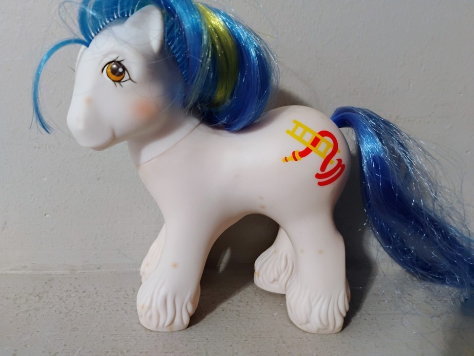 Vintage 1987 My Little Pony MLP Big Brother Firefighter Chief Pony | eBay