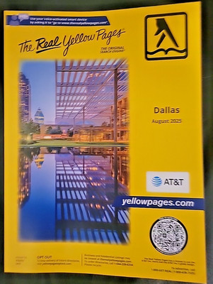 Yellow Pages Phone Book Dallas Texas TX August 2025 | eBay