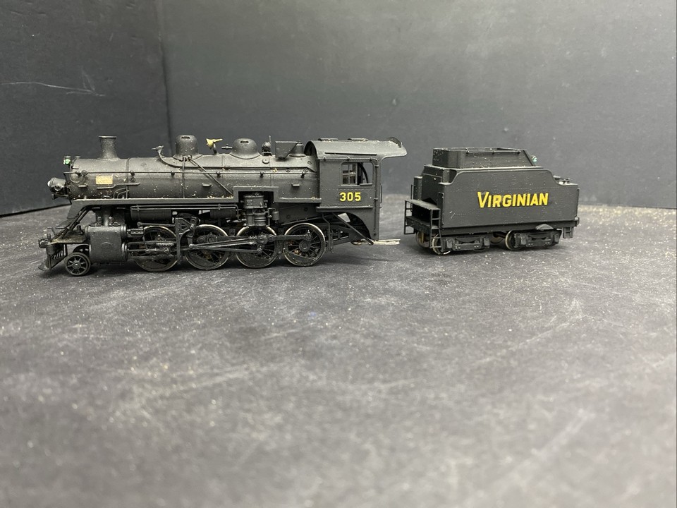 Vintage United Models HO Brass Virginian #305 2-8-0 steam locomotive NM ...