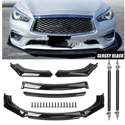 For Infiniti G35 G37 Q50 Front Bumper Lip Spoiler Splitter Body Kit ...