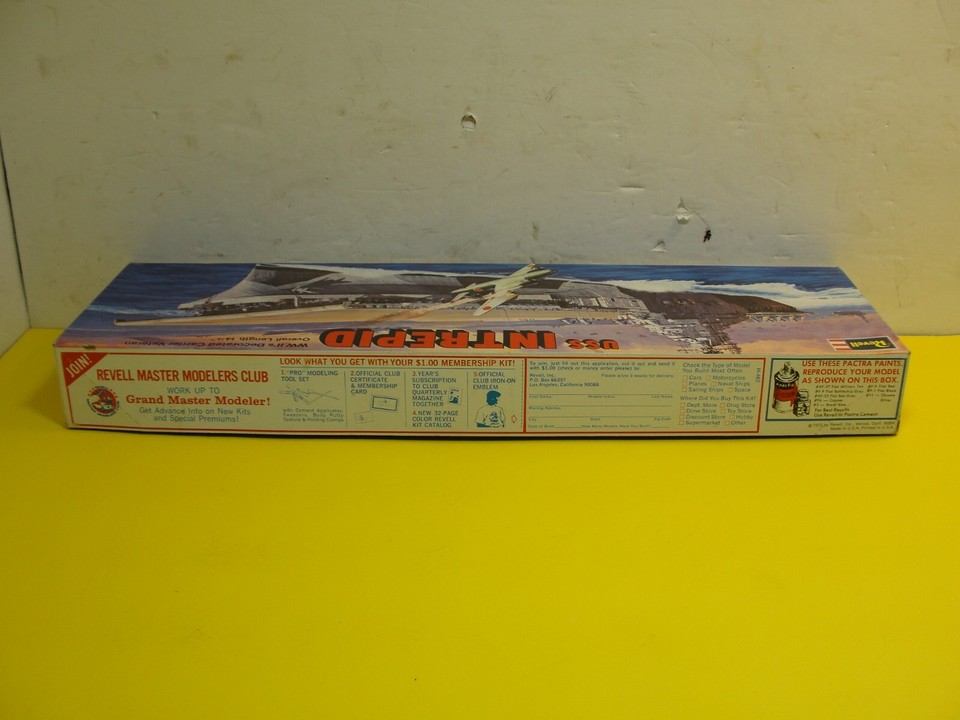 Revell Kit H-462 USS Intrepid WWII Aircraft Carrier - 1:720. 14”. | eBay