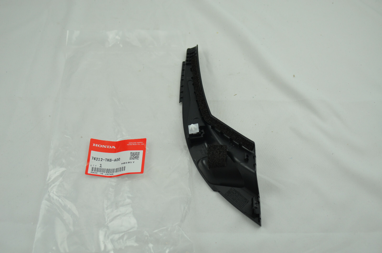 Genuine Honda Driver (Left) Side Hood Hinge Cover 74212-TK6-A00 | Black ...