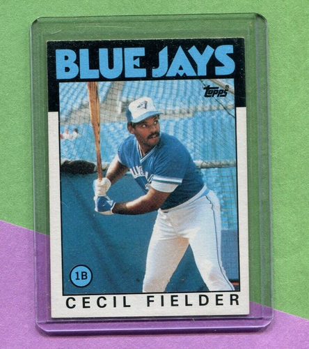 CECIL FIELDER TORONTO BLUE JAYS 1986 TOPPS BASEBALL CARD #386 | eBay