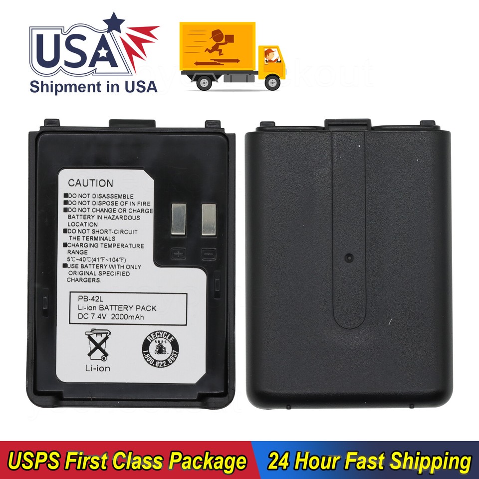 New PB-42L Replacement Battery For KENWOOD TH-F6 TH-F6A PB-42Li PB-42 ...
