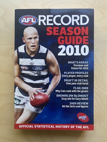 AFL Record Season Guide 2010 Book | eBay