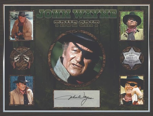 JOHN WAYNE SIGNED PHOTO AUTOGRAPH TRUE GRIT ORIGINAL SIGNATURE 8.5X11 ...