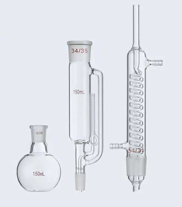 Laboratory 60ml-1000ml Soxhlet Extractor Kit Glassware Condenser ...