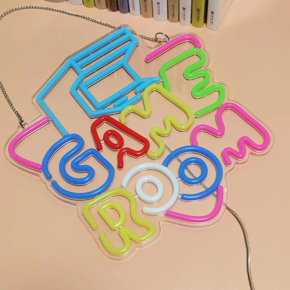 Game Room Neon Sign LED Neon Light for Wall Decor USB Powered for ...