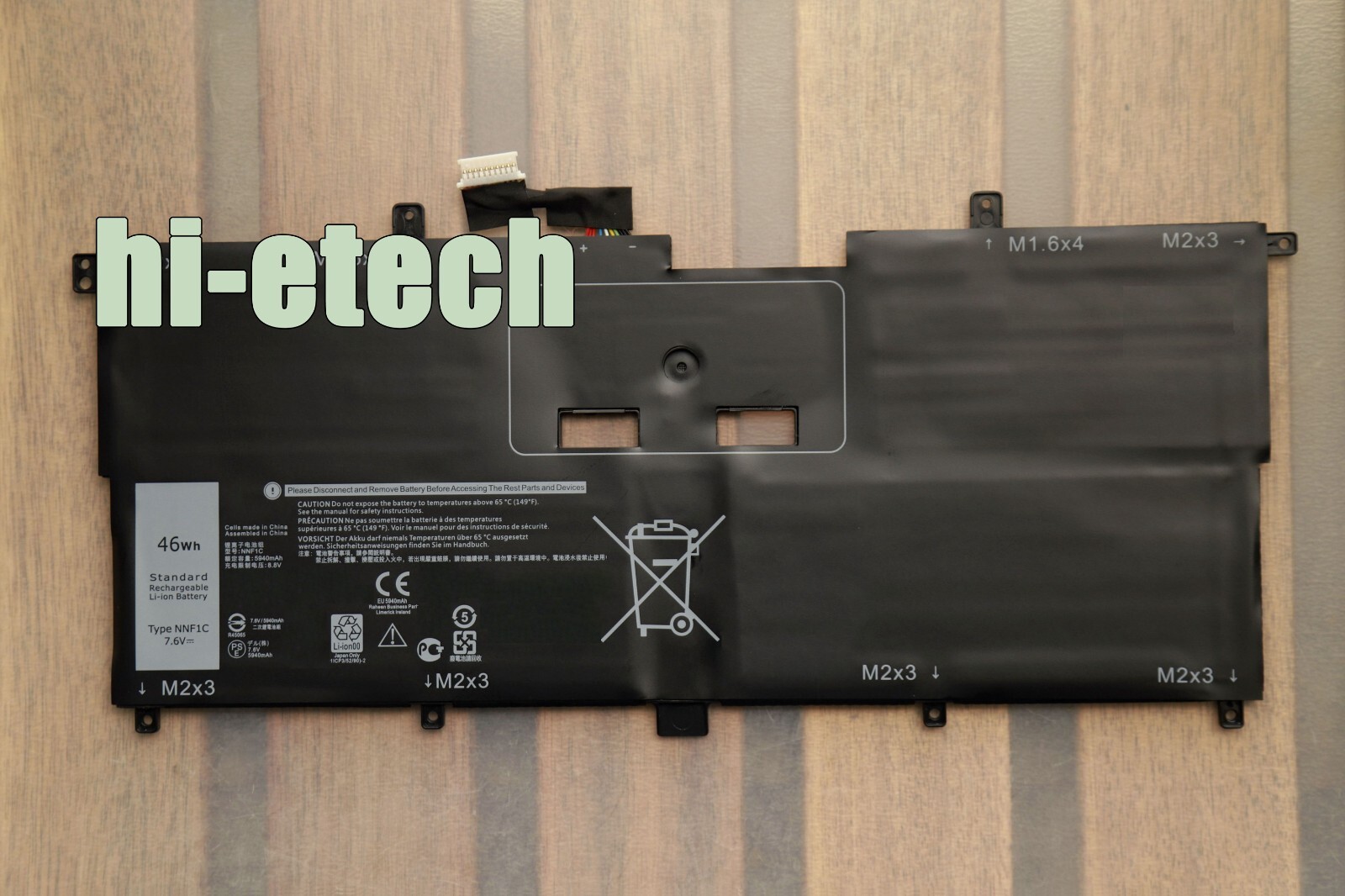 New NNF1C Battery for XPS 13 9365 2-in-1 13-9365-D3805TS 13-9365 ...