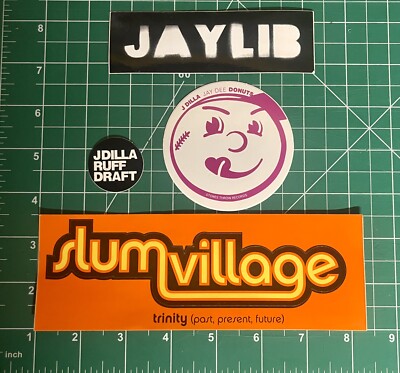 J-DILLA JAYLIB SLUM VILLAGE - Sticker Pack - RARE! Madlib Donuts Ruff ...