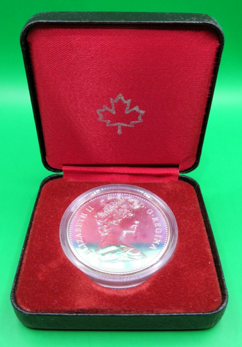 1980 Canada Silver Dollar Coin, Arctic Territories Polar Bear RCM Royal ...