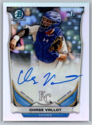 2014 Bowman Chrome #BCA-CV Chase Vallot Refractor Auto ROYALS (A) | eBay